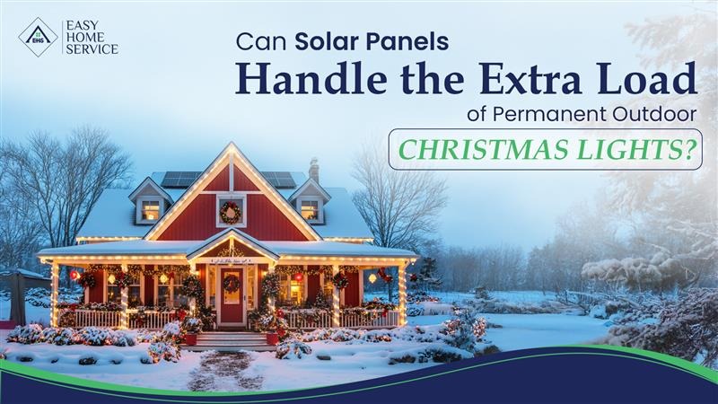 Solar Panels Handles Permanent Outdoor Christmas Lights